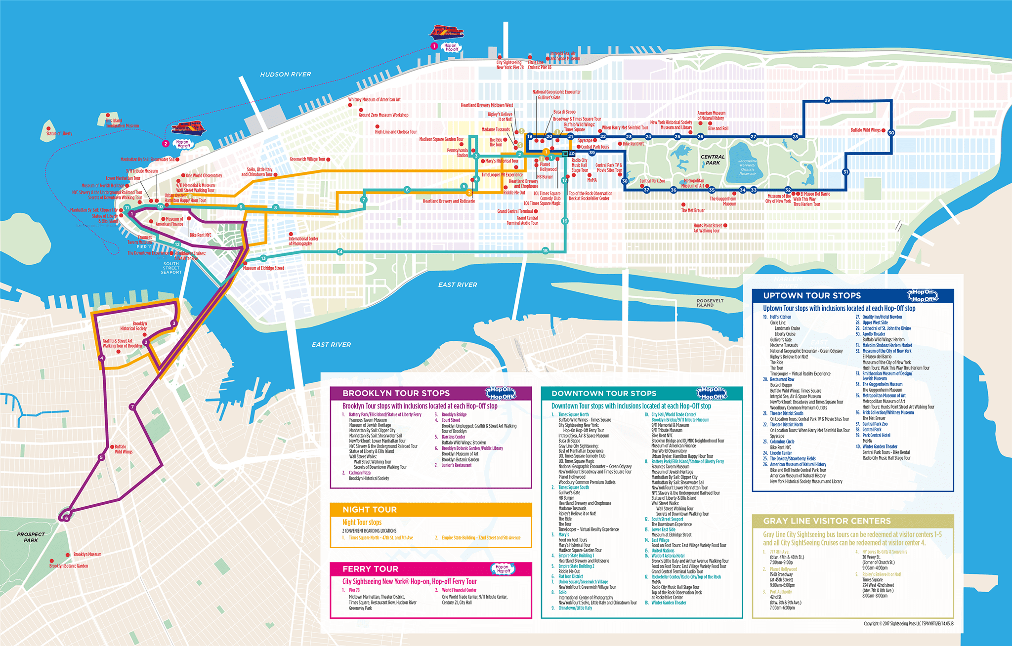 뉴욕 그레이라인 시티투어 버스 - NewYork.kr